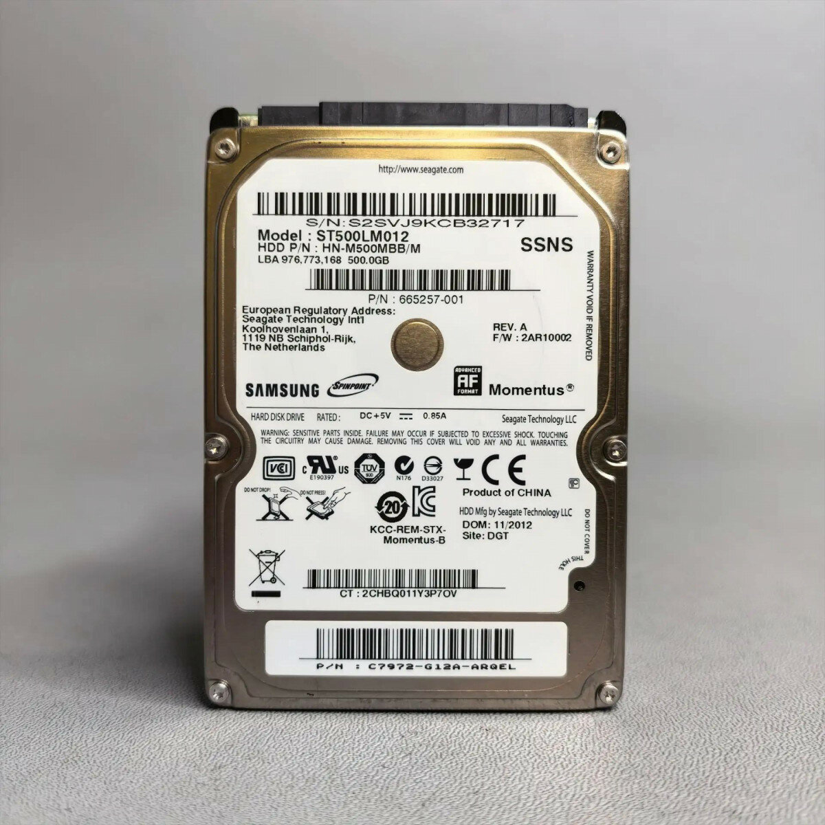 Жесткий диск Seagate ST500LM012 500Gb (717)