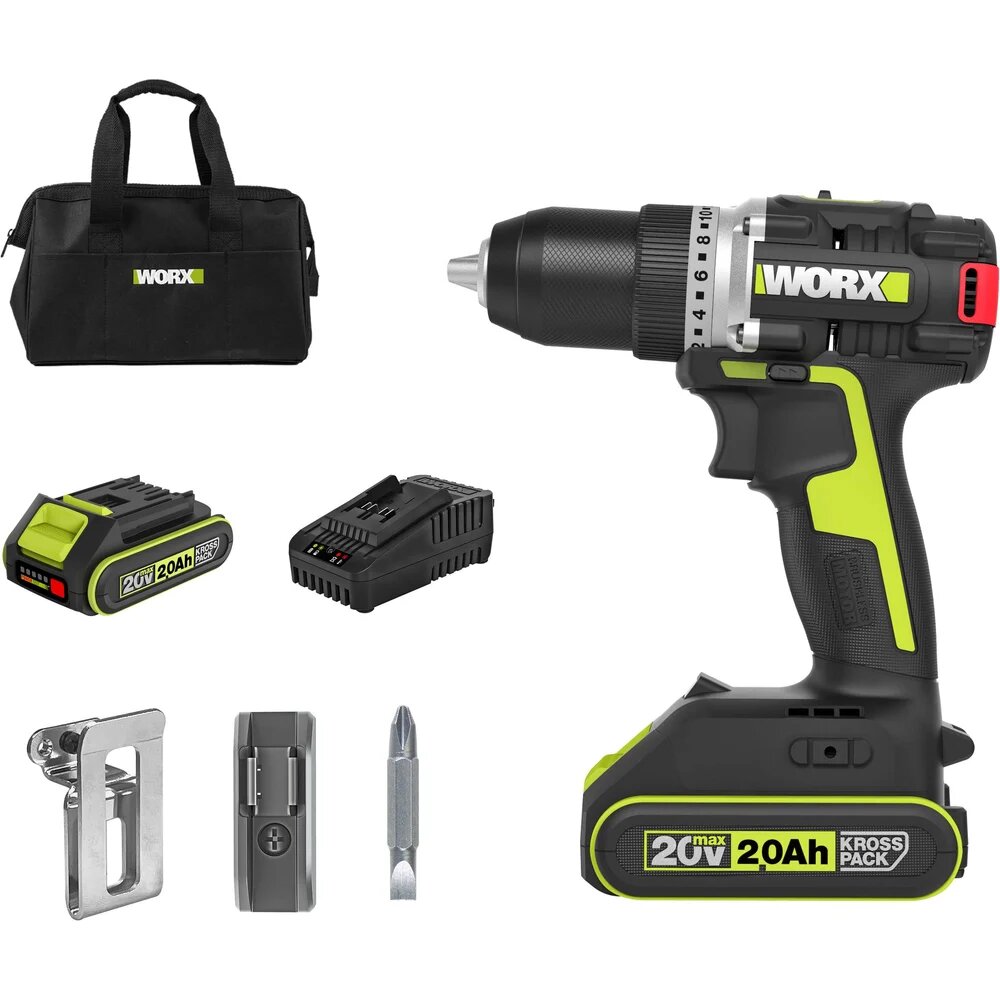WORX Professional Аккумуляторная дрель-шуруповерт WU182X
