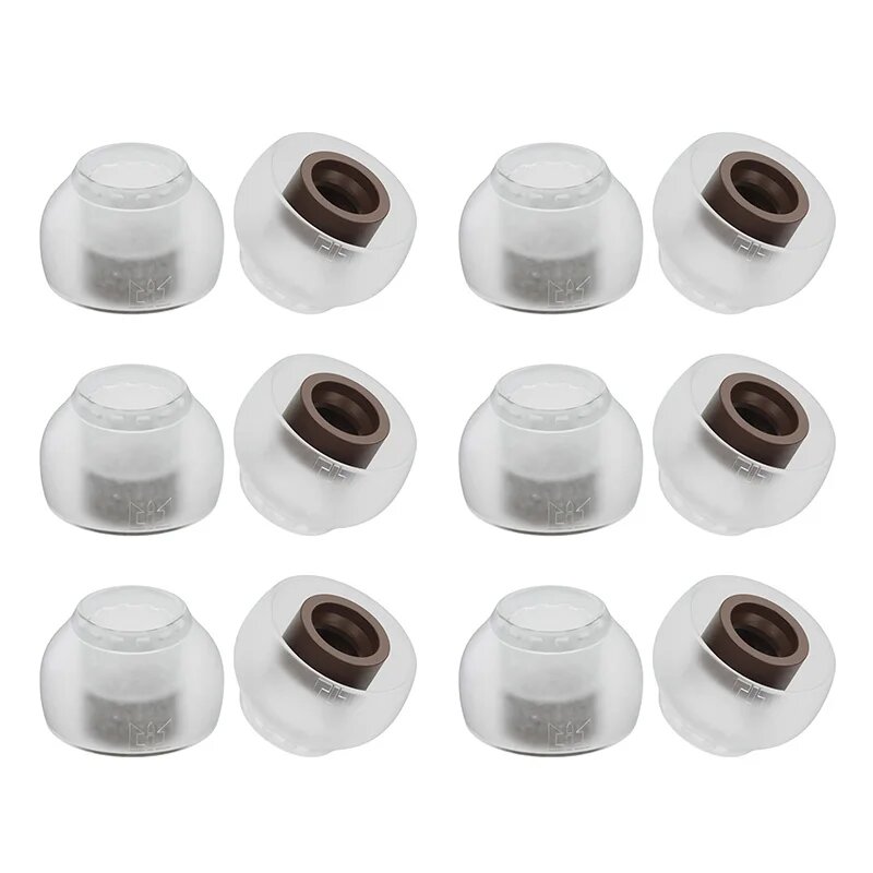 TRI Clarion Силиконовые колпачки для наушников S/M/L 6 pairs of L