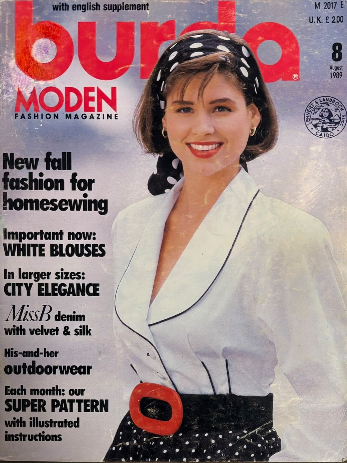 Журнал Бурда (Burda Style) № 8 1989 год на Английском # 47