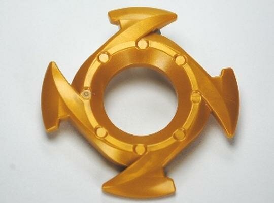 Деталь Lego 98341 Ring 4 x 4 with 2 x 2 Hole and 4 Arrow Ends (Ninjago Spinner Crown)