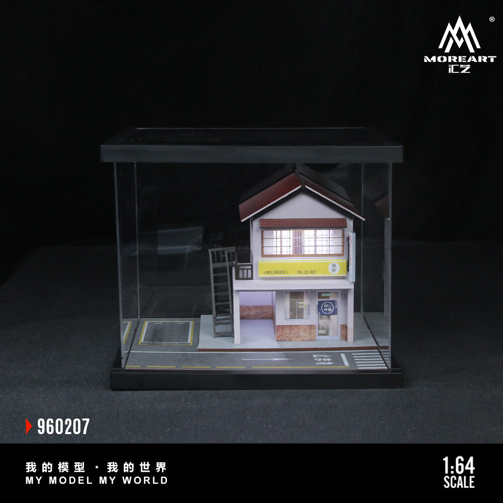 MO960207 Набор для сборки модели уличной сцены с LED подсветкой, масштаб 1:64, 3D, для коллекционеров