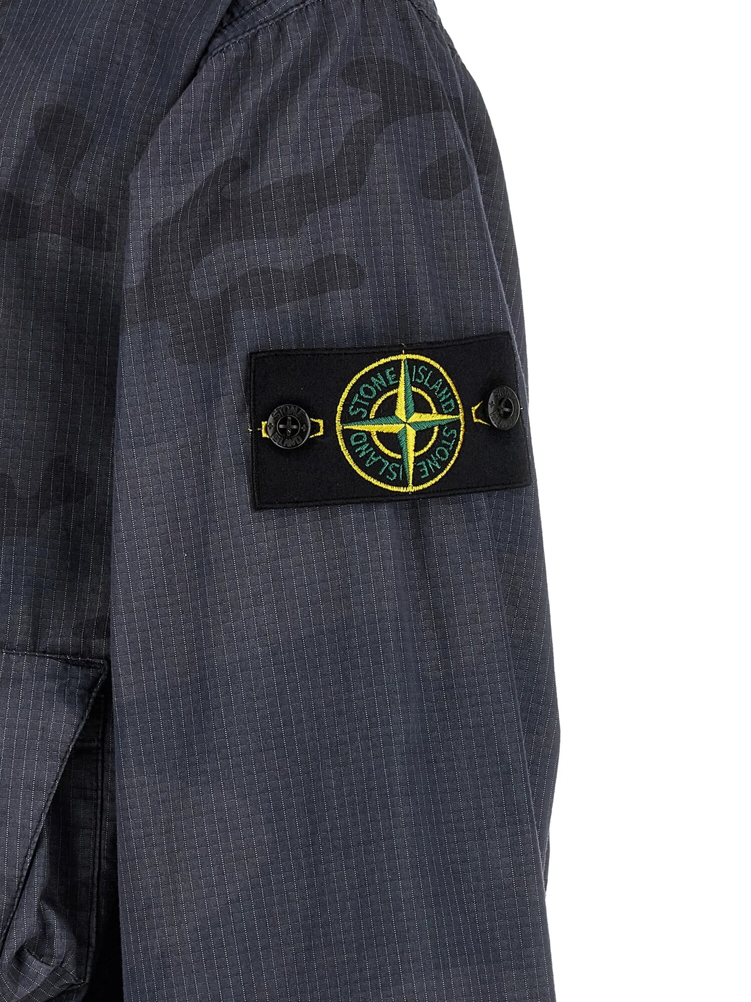 Куртка Stone Island Camouflage-print jacket, размер L, blue — фото 1