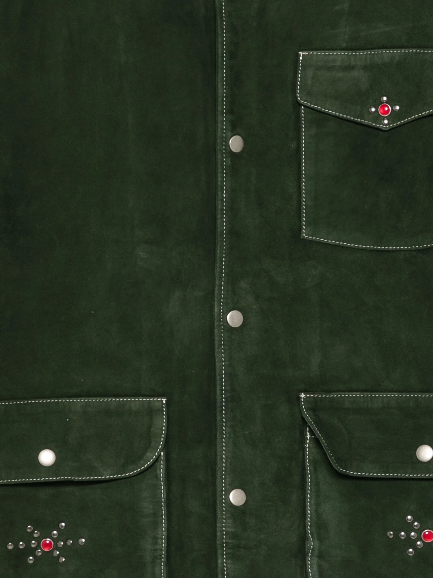 Куртка FOUND Suede jacket, размер L, green — фото 1