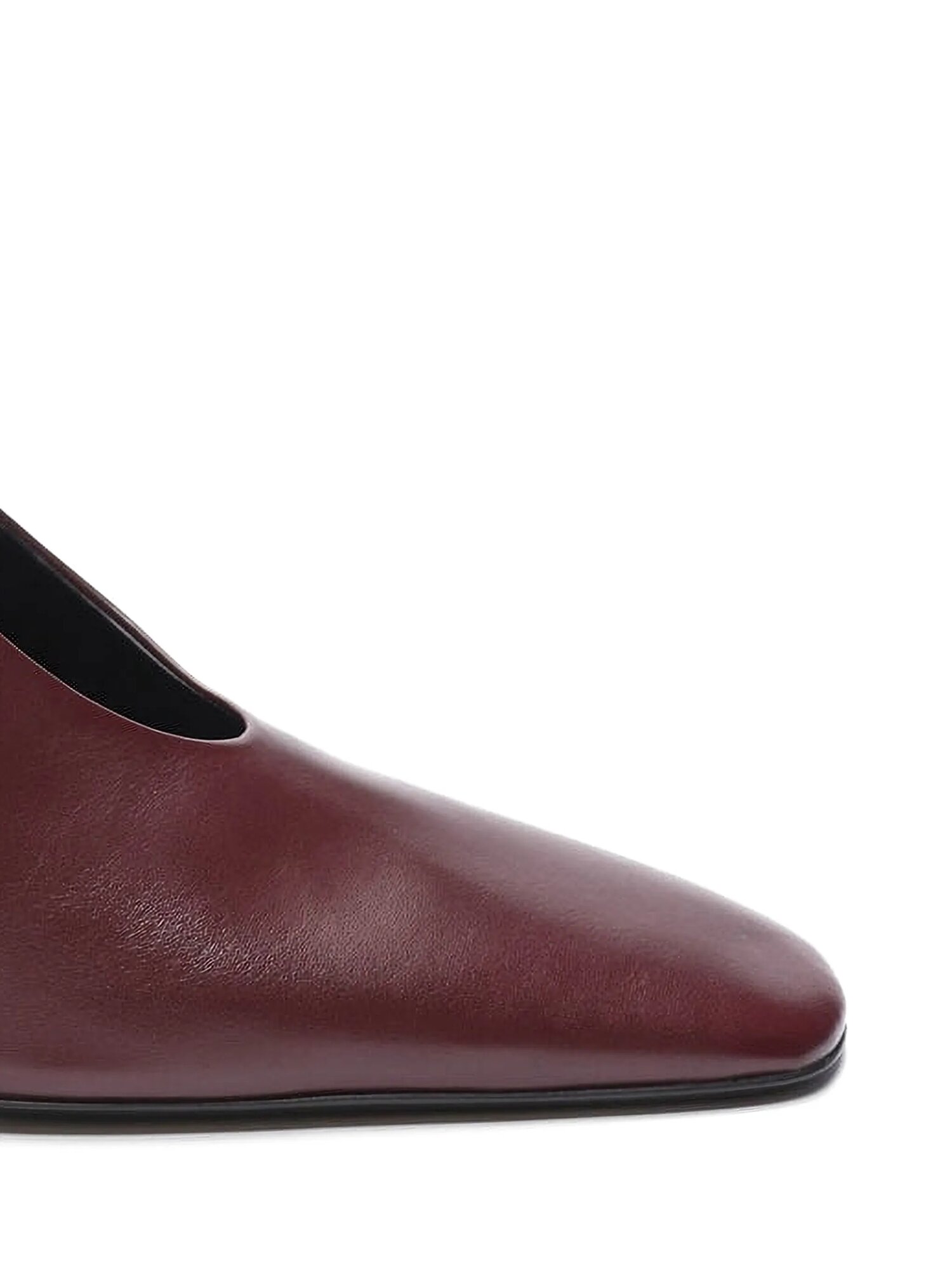 Туфли Victoria Beckham Square-toe leather pumps, размер 38, red — фото 1