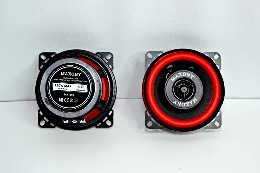 Колонки в машину 10см Динамики автомобильные 120Вт 90dB, 4Ом