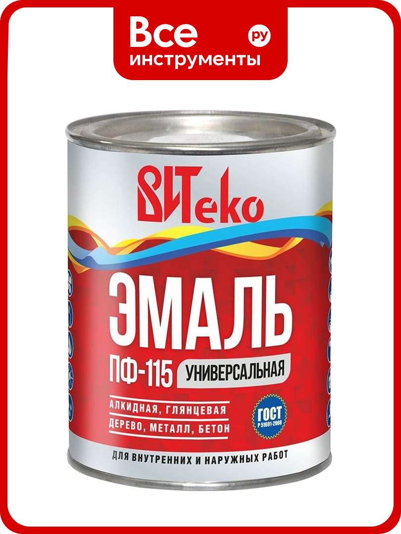 Эмаль Царицынские краски Витеко ПФ-115, коричневая, алкидная, износостойкая, для стен и потолков