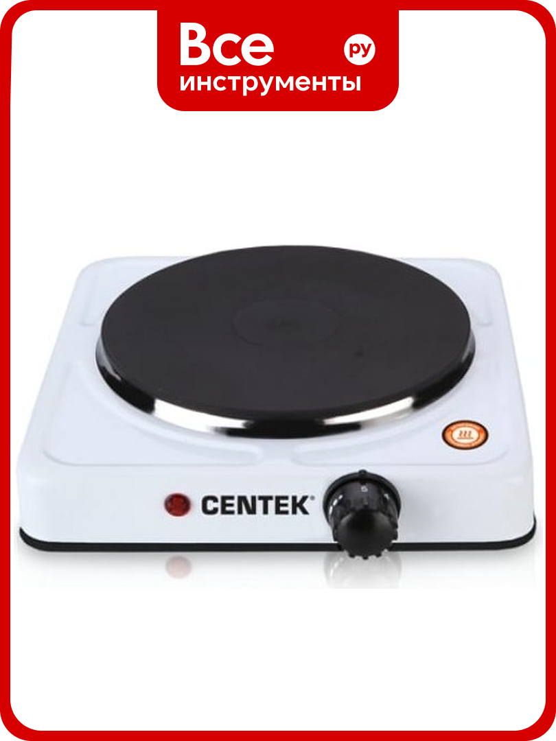 Электрическая плитка Centek CT-1506, стальная, автоматическое отключение, чугунные конфорки, эмалированная поверхность