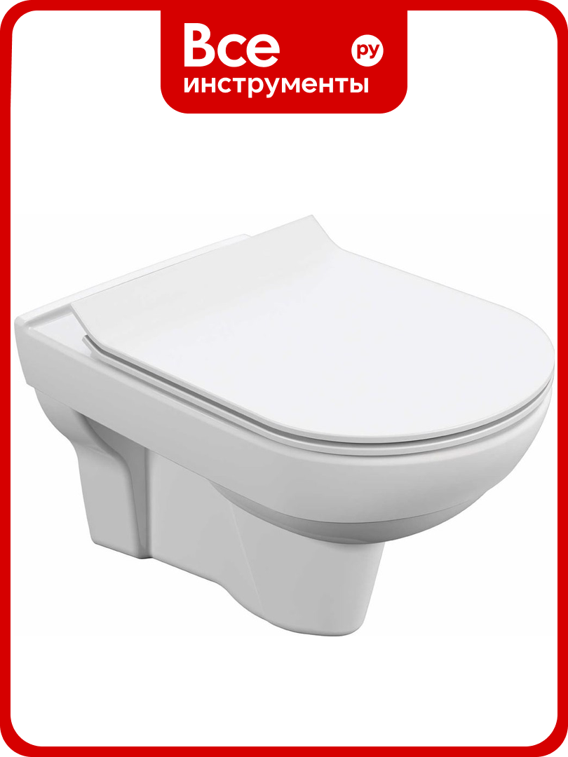 Подвесной унитаз Cersanit City Clean On DPL EO slim MZ-CITY-COn-S-DL-w
