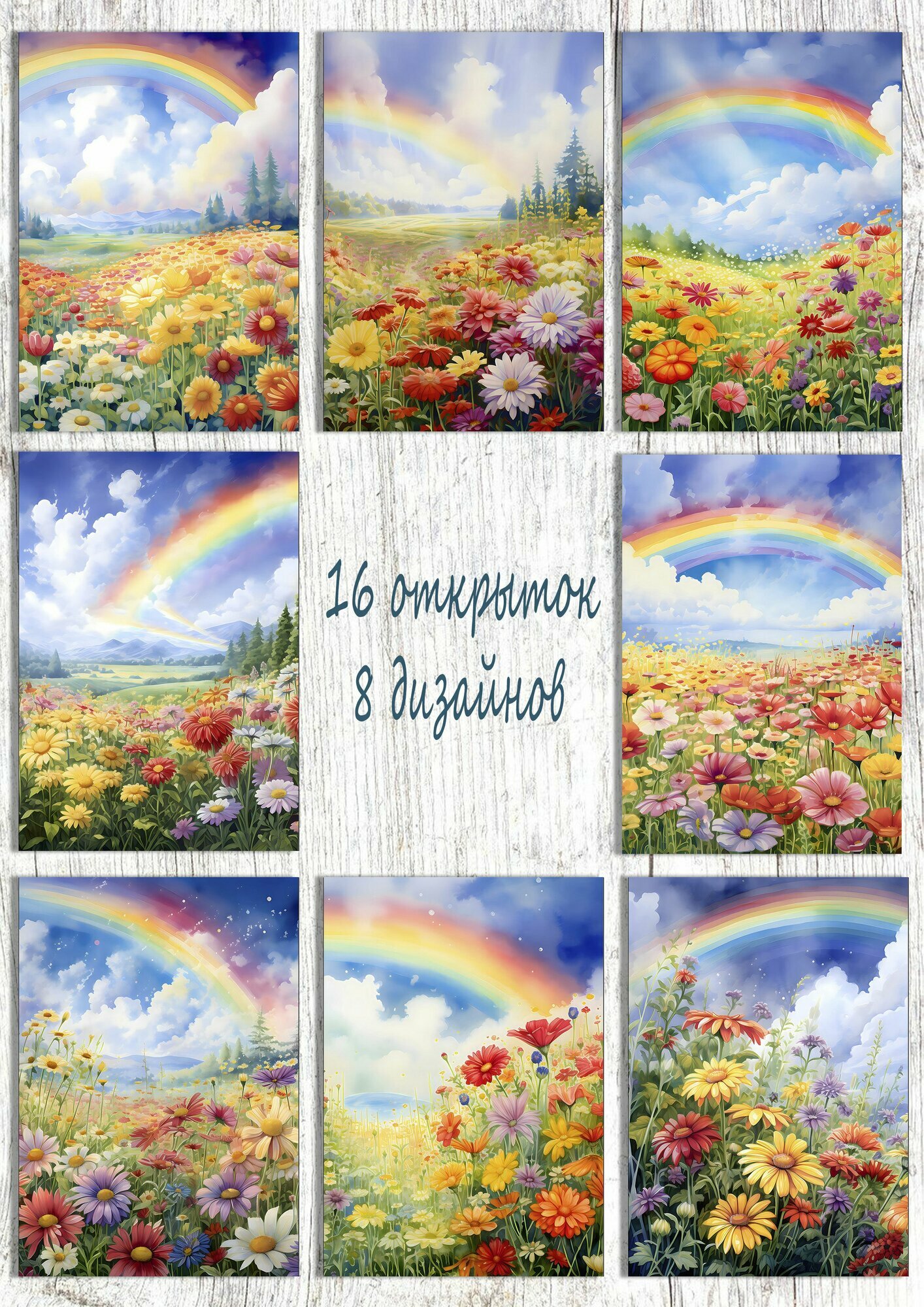 Открытки природа 16 штук