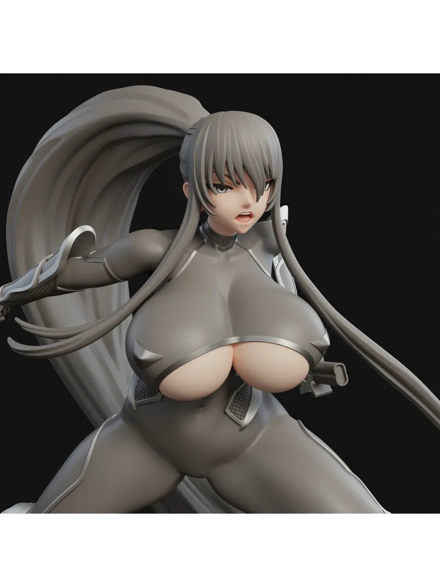 Коллекционная фигурка Akiyama Rinko под покраску 17 см