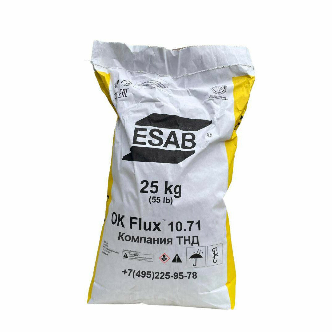 Флюс сварочный ESAB OK Flux 10.71 R (25кг)