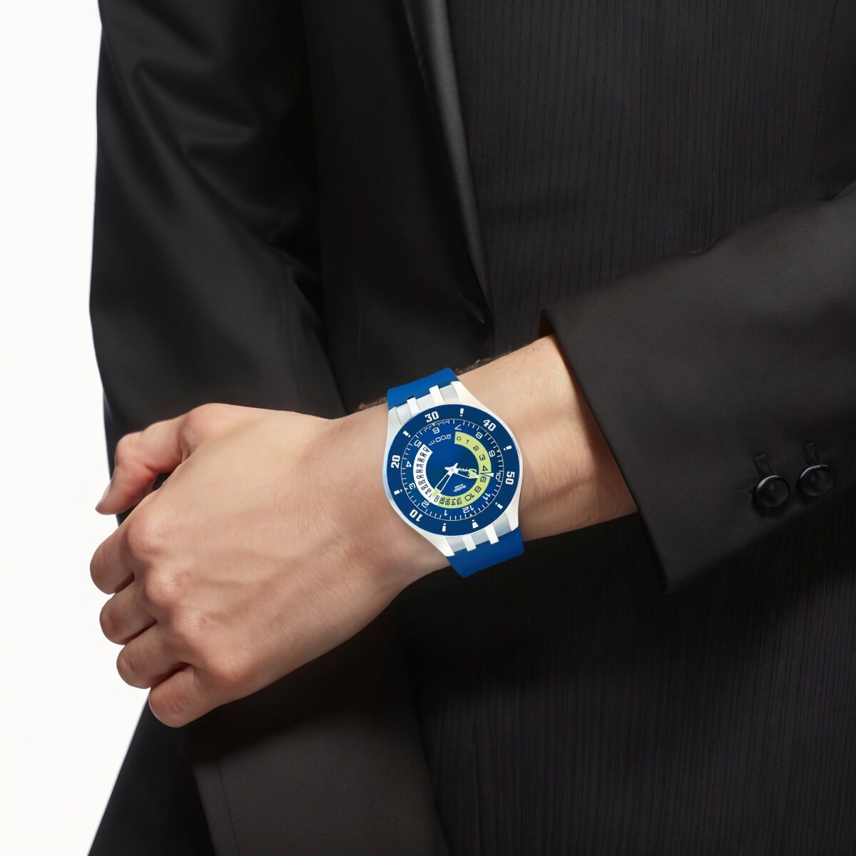 Наручные часы Swatch, синий — фото 1
