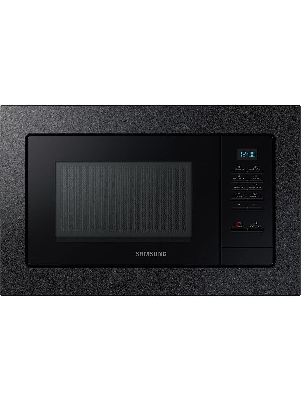 Встраиваемая микроволновая печь Samsung MS23A7013AB/BW, 23 л черный