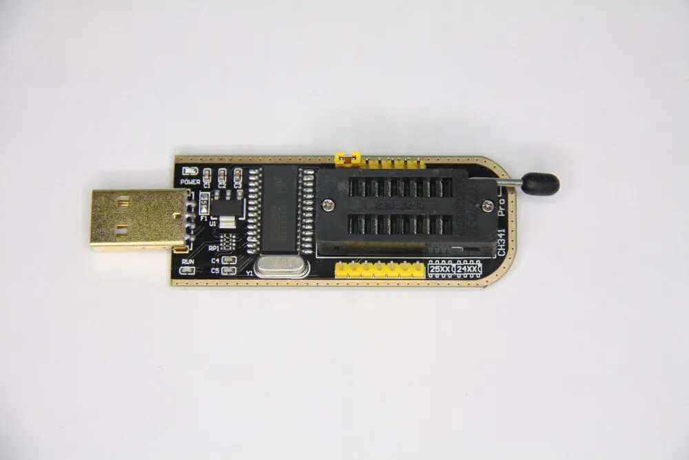 Flash BIOS USB программатор CH341A, SOIC8 SOP8 — фото 1