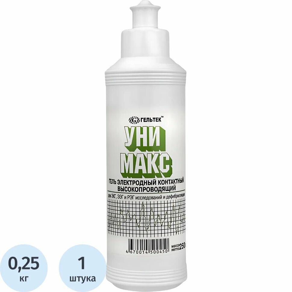 Гель для ЭКГ унимакс 250г/бут, 61043