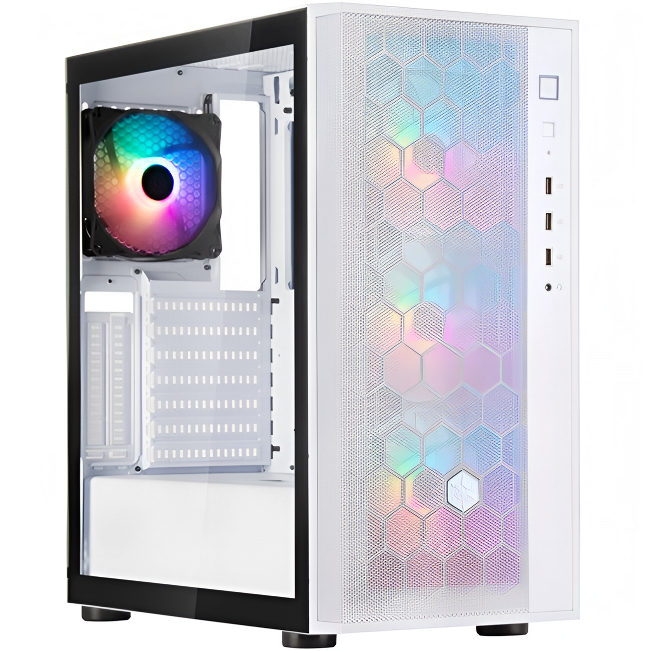 Корпус Midi-Tower SilverStone FARA R1 Pro V2, ARGB, White (SST-FAR1W-PRO-V2)