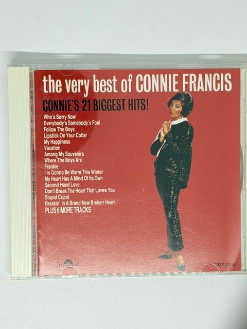 Музыкальный диск Connie Francis-The Very Best (CD, JAPAN) '87 MINT