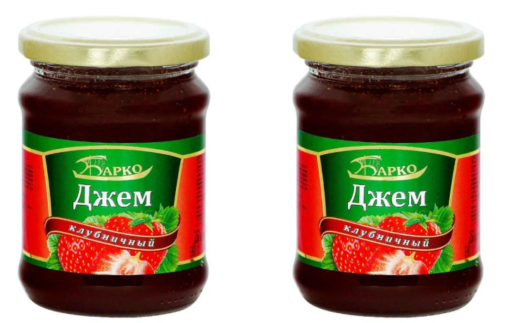 Джем клубничный Барко, 320 гр, 2 шт