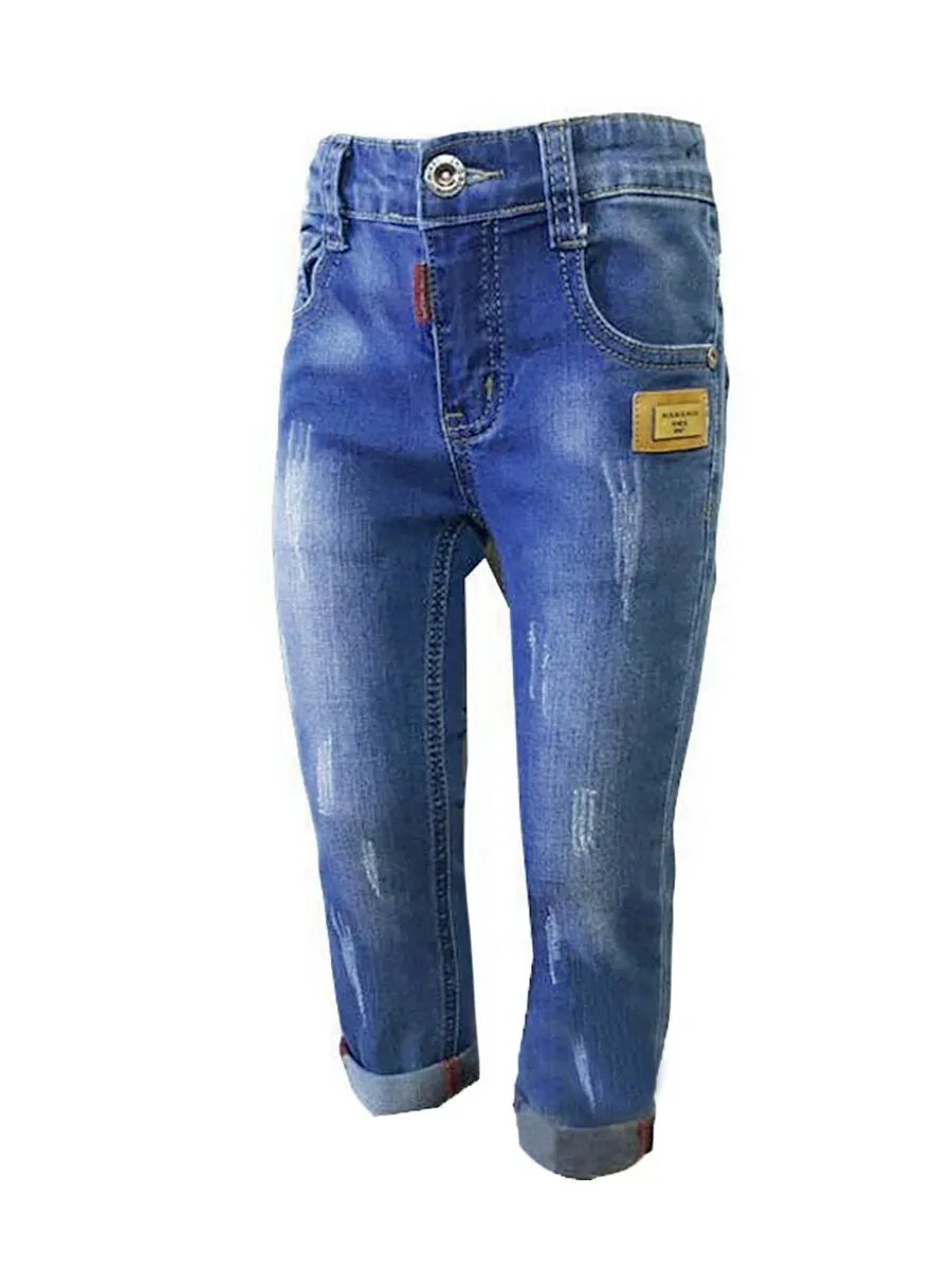 Джинсы Yuke jeans Деним, размер 14/92, синий — фото 1