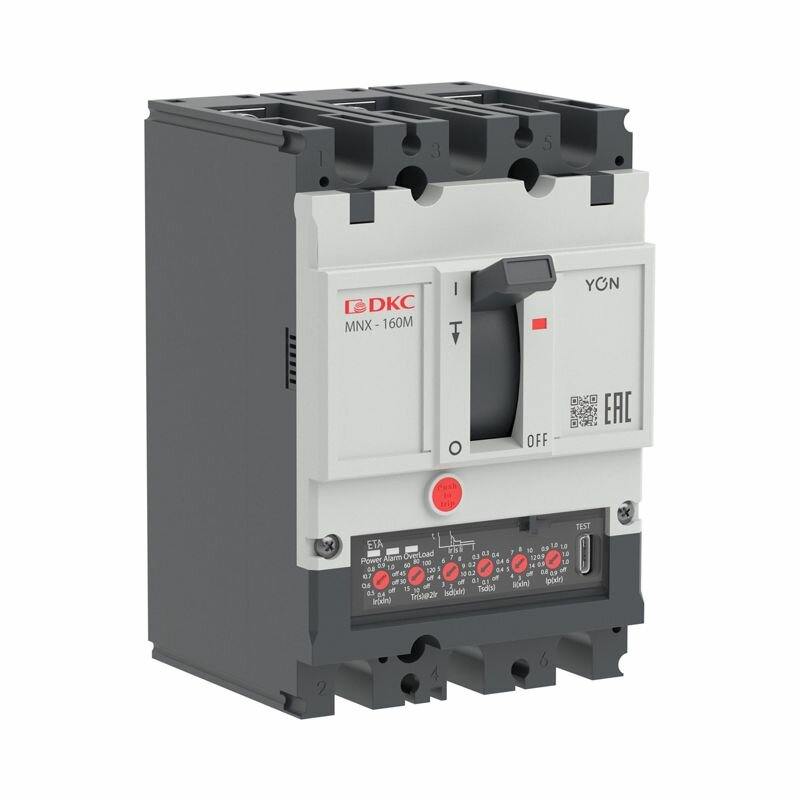 Выключатель автоматический 3P 160А 100кА pro MNX160M при AC415V расцепитель ETE YON MNX160M3PETE0160