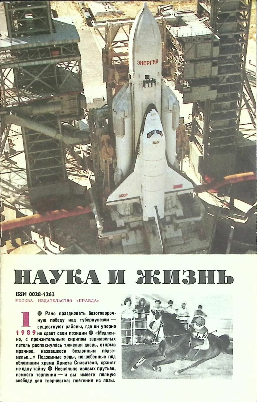 Журнал Наука и жизнь 1989 № 1 (911) Москва Мягкая обл. 160 с. С ч/б илл