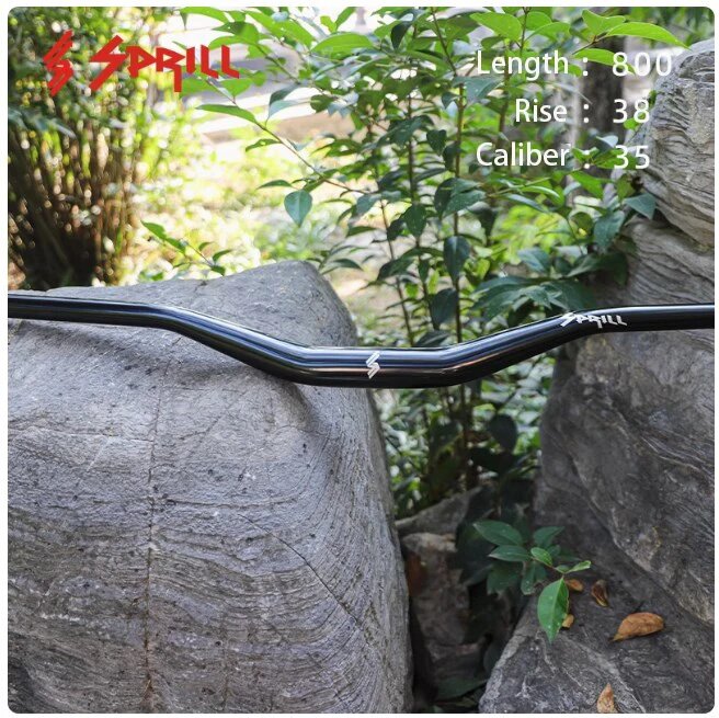 Sprill руль для MTB, черный 800x38x35