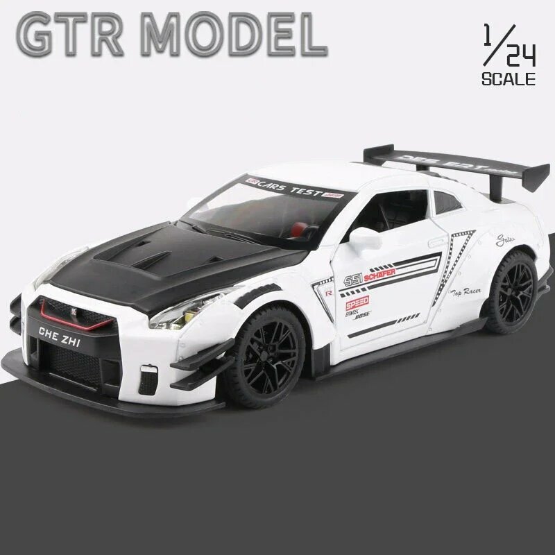 Модель Nissan GTR R35 1:24, Белый