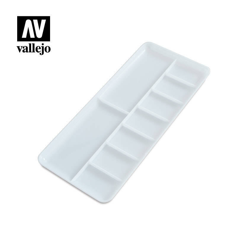 Прямоугольная палитра Vallejo 18x8,5см