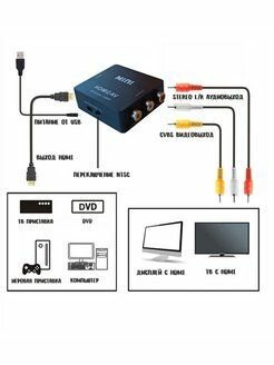 Видео конвертeр HDMI2AV — фото 1