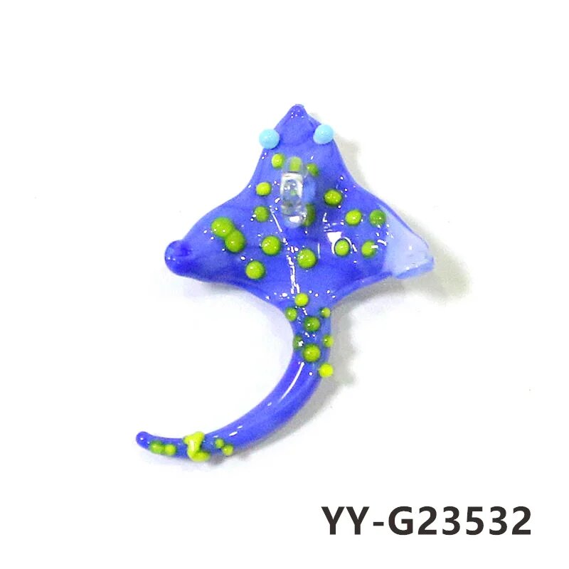 2 стеклянных фигурки морских животных JSSMTLP YY-G23532