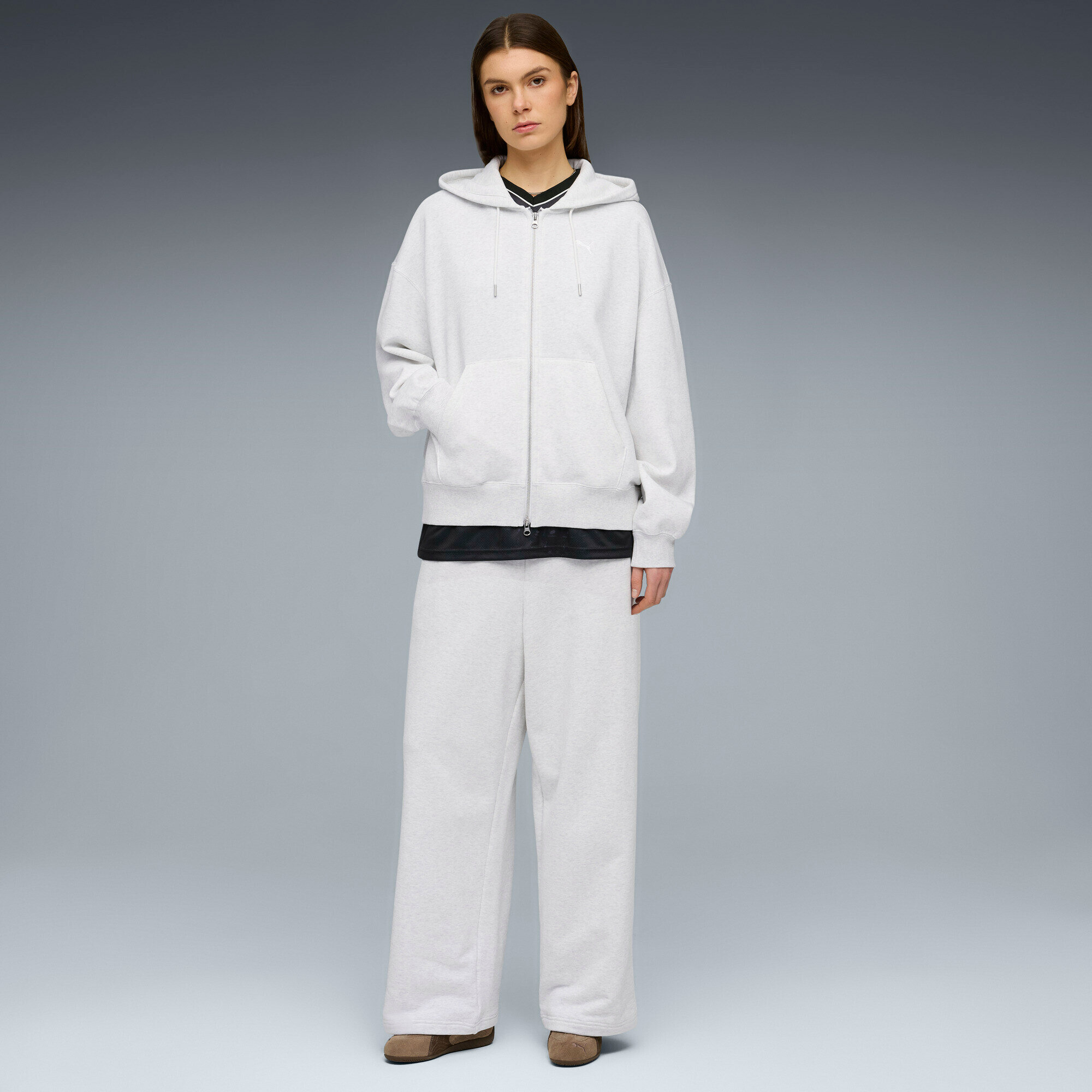 Брюки PUMA Peach Touch Sweatpants, размер S, светло-серый — фото 1