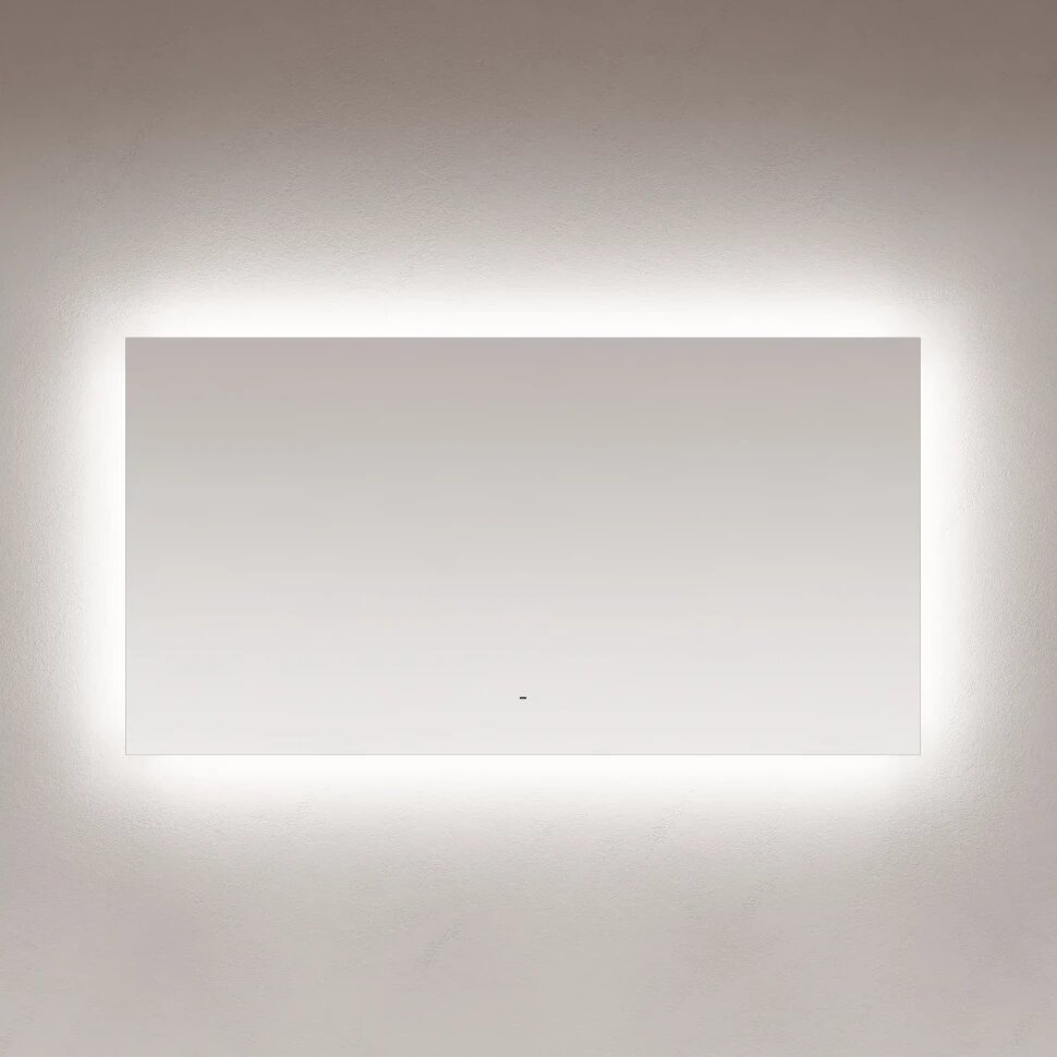 Зеркало Sancos Square SQ1400 140x80 см, с LED-подсветкой, сенсорным выключателем, диммером