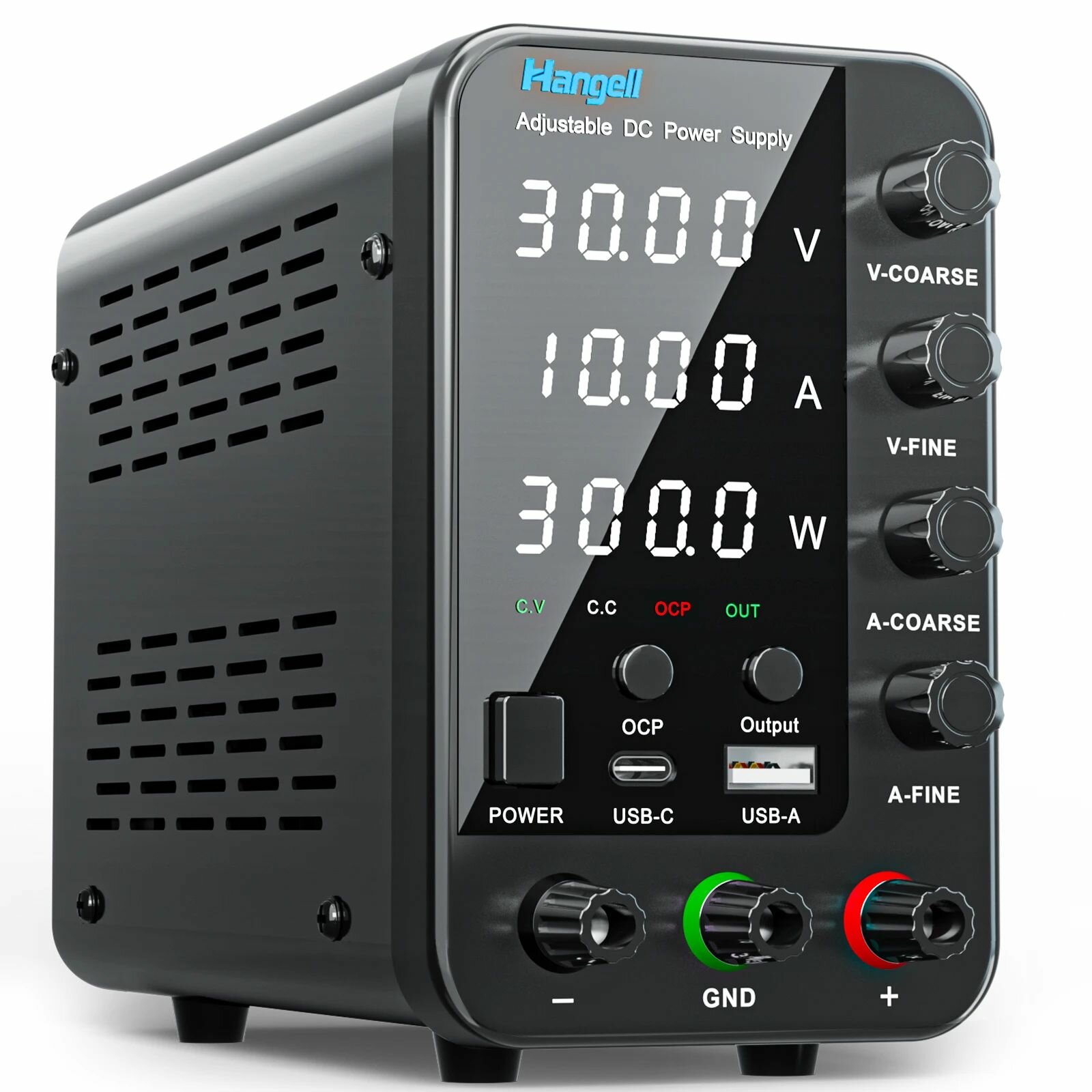 Регулируемый источник питания постоянного тока,30V 10A, цифровой дисплей, регулятор напряжения, коммутация, высокая мощность, Лабораторный блок питания