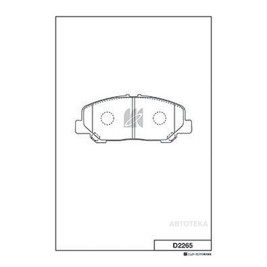 Колодки тормозные передние KASHIYAMA D2265 TO Estima 5# 06-;
