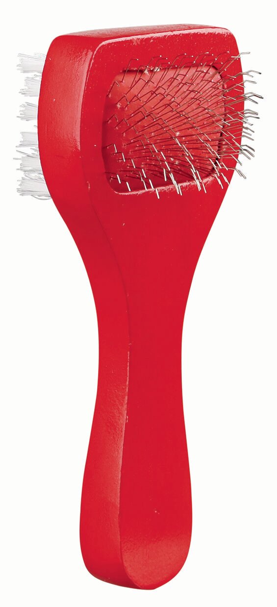 Щетка Trixie "Soft Brush", для кошек и собак, пуходерка, дерево