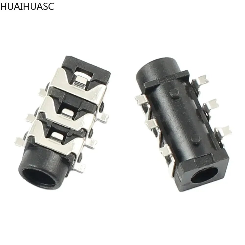 Аудиоразъем HUAIHUASC PJ313D 3,5 мм 6-контактный