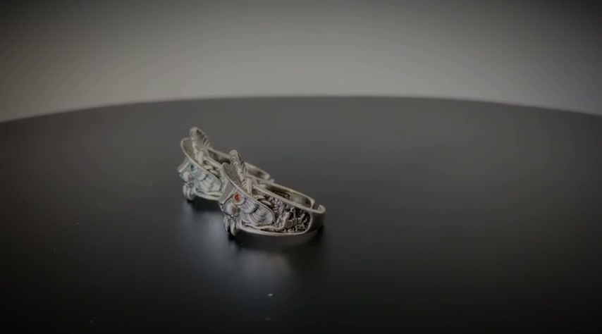 Кольцо-механизм MJ - Marjatta Jewelry, циркон, безразмерное, красный — фото 1