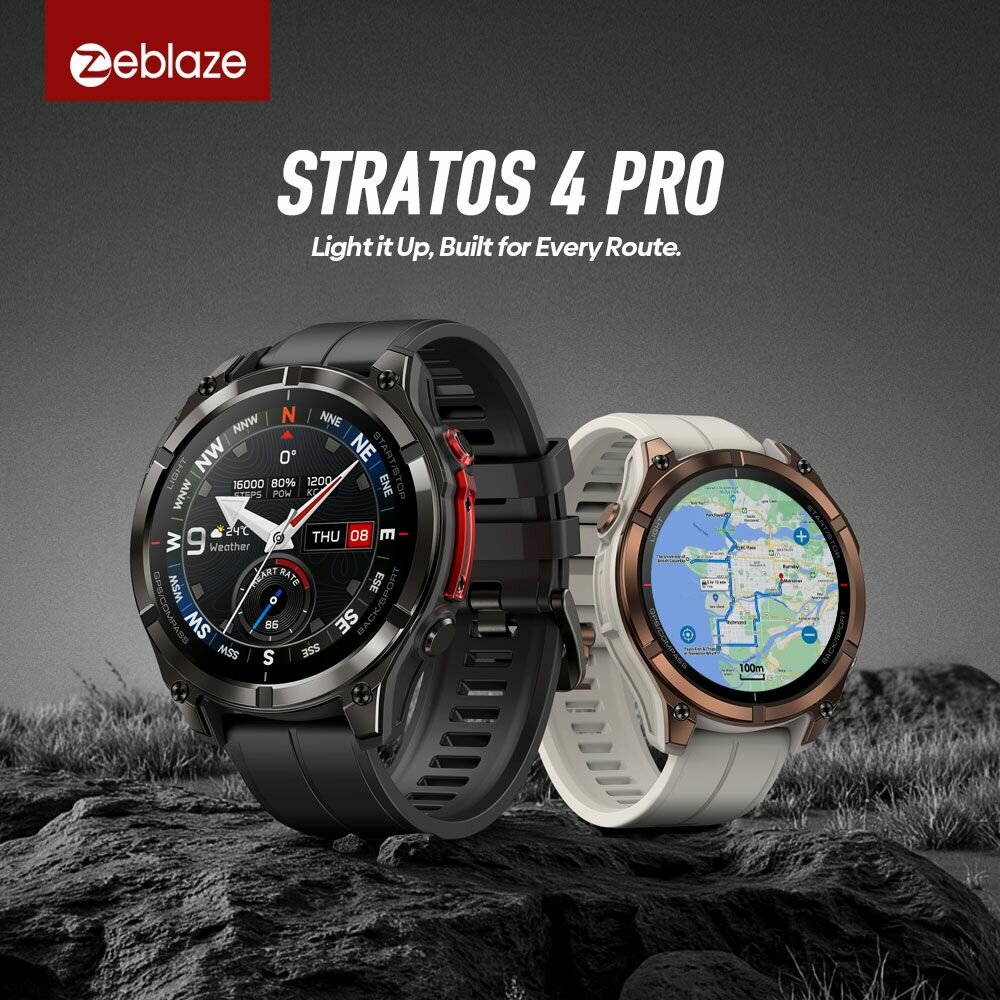 Zeblaze Смарт-часы Stratos 4 Pro Black