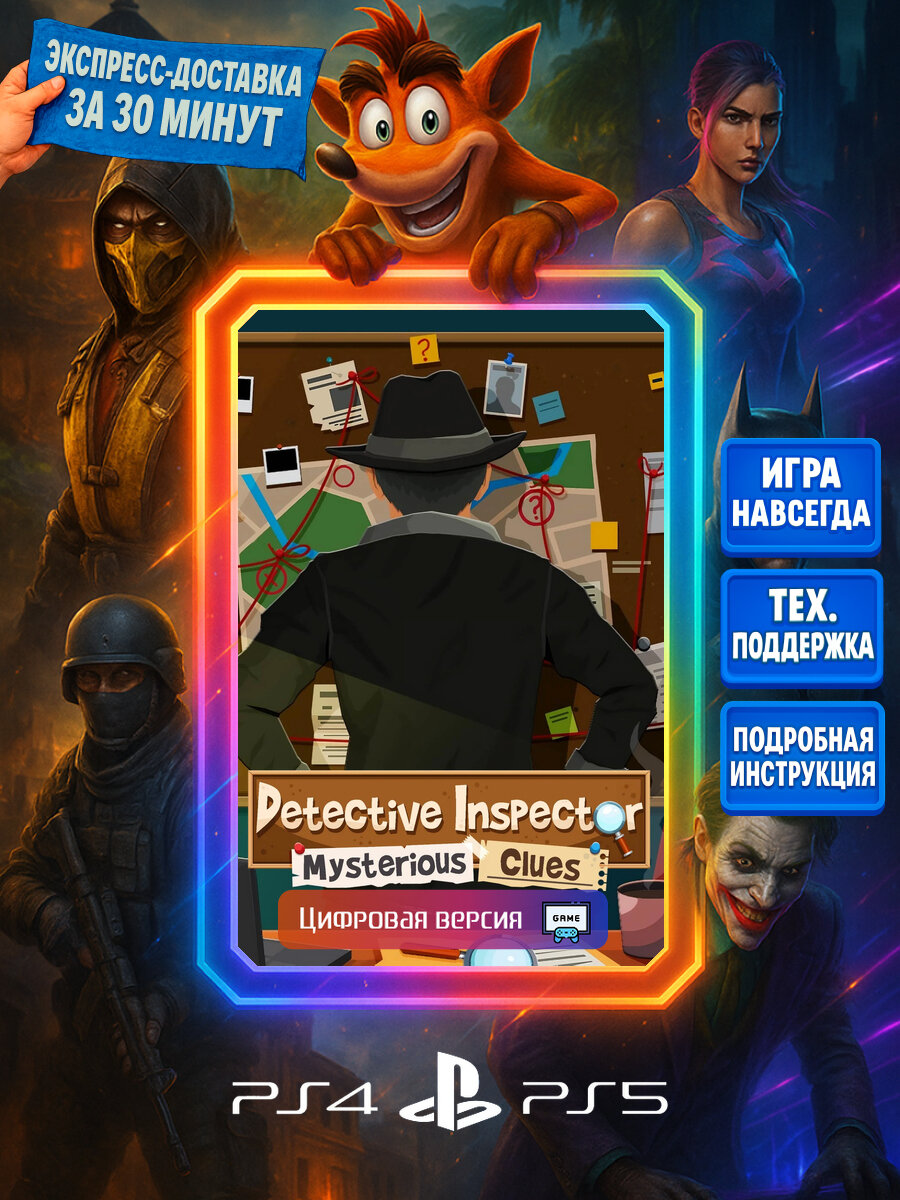 Detective Inspector: Mysterious Clues PS4/PS5 | Моментальная доставка | Английский язык | Аркада