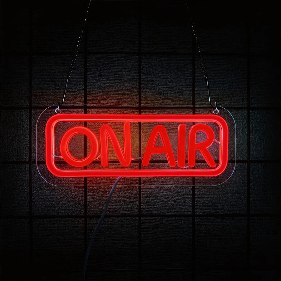 Неоновая вывеска из акрила On Air D