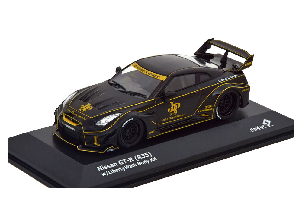 Модель коллекционная SOLIDO Nissan gt-r (R35) liberty walk body kit jps / ниссан гт-р (Р35)