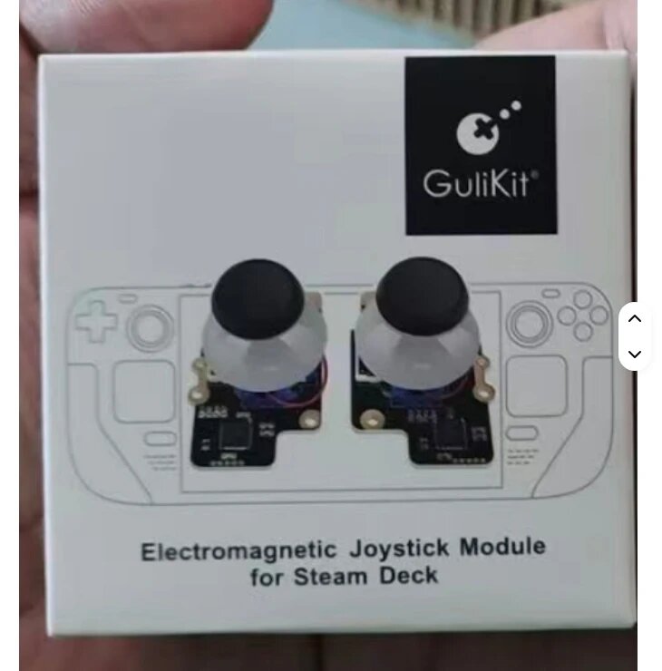 Джойстик Gulikit Steamdeck OLED Hall Electromagnetic 3D с высокой точностью и защитой от дрифта, универсальный для консолей типа A/B