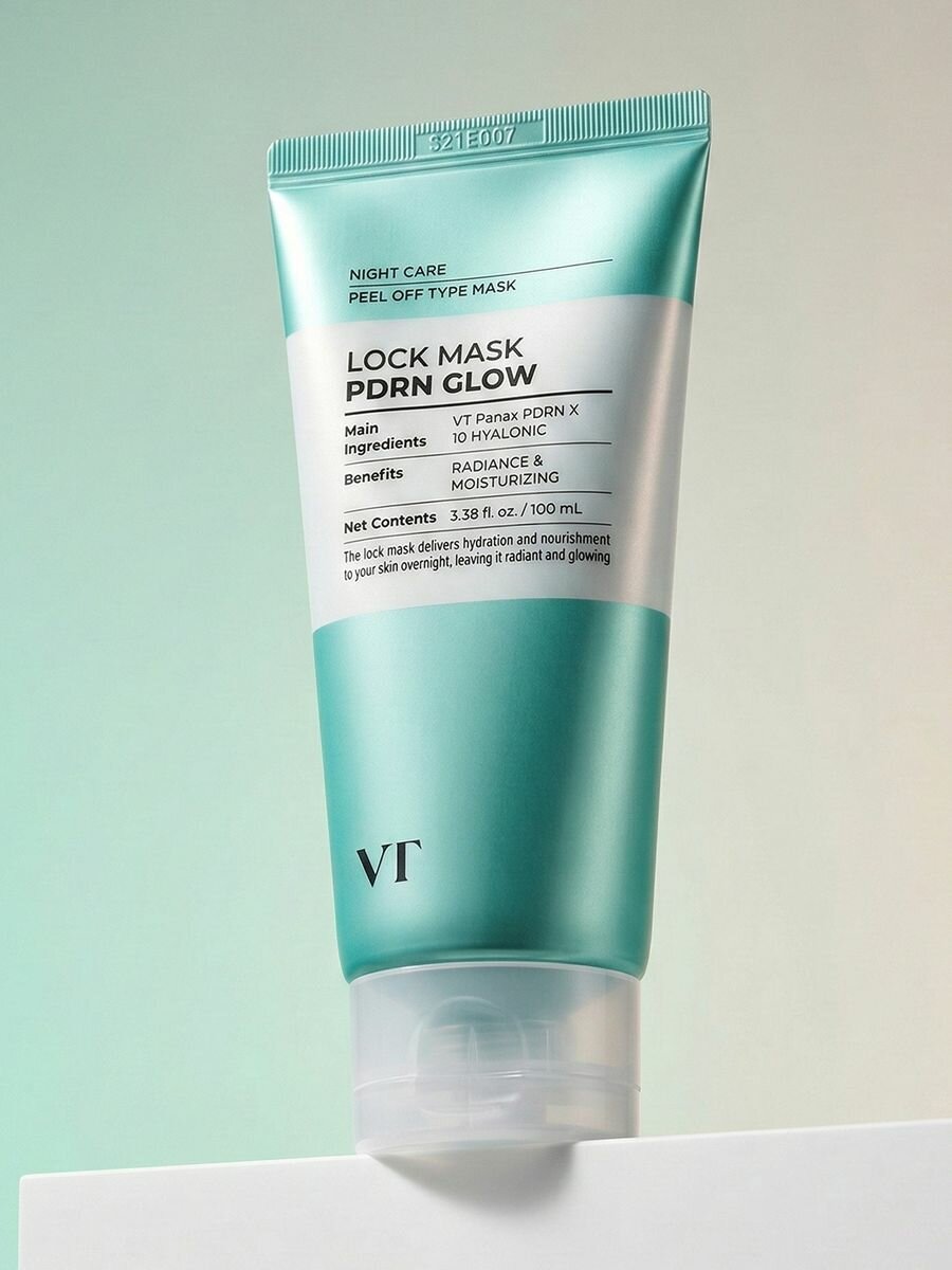 VT Cosmetics PDRN Glow LockMask ночная увлажняющая маска-пленка с пдрн, 100 мл