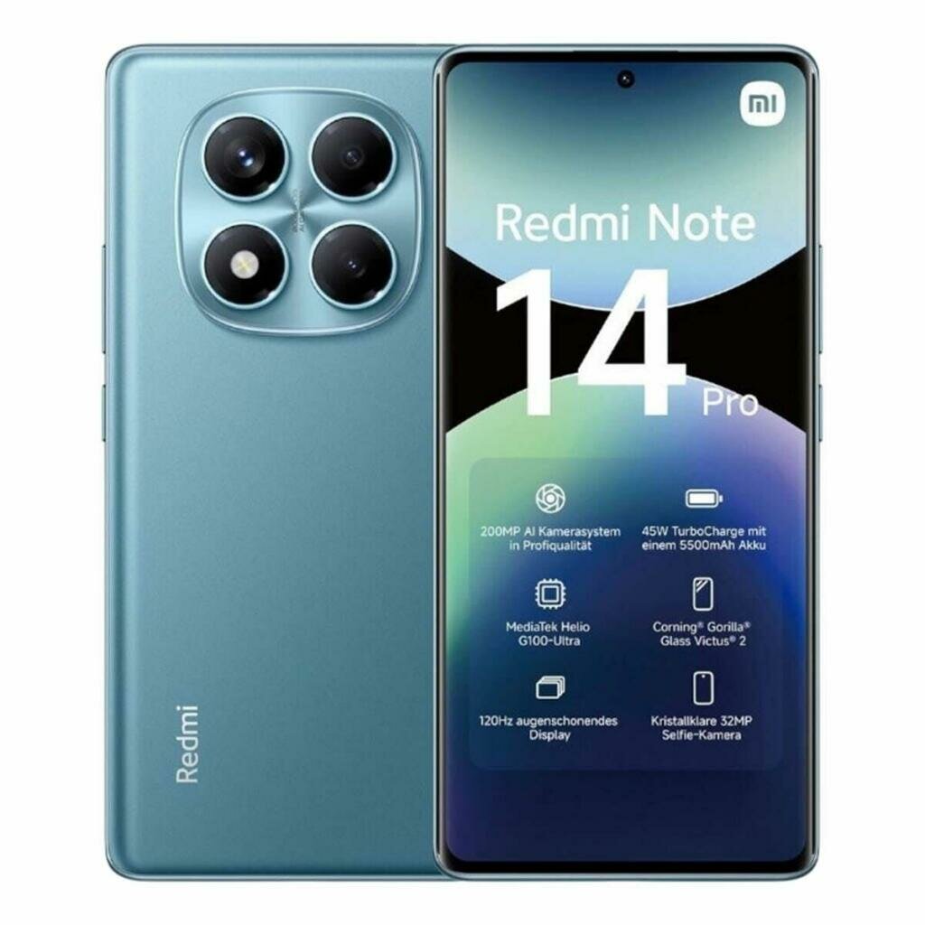 Смартфон Xiaomi Redmi Note 14 Pro, 12/256Gb, Ocean Blue (Синий)