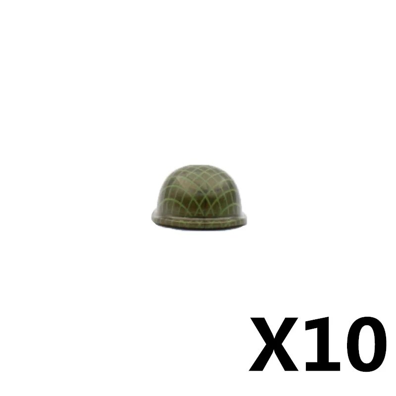 Военные шлемы мини-блоки, 10 шт, TK081-10PCS