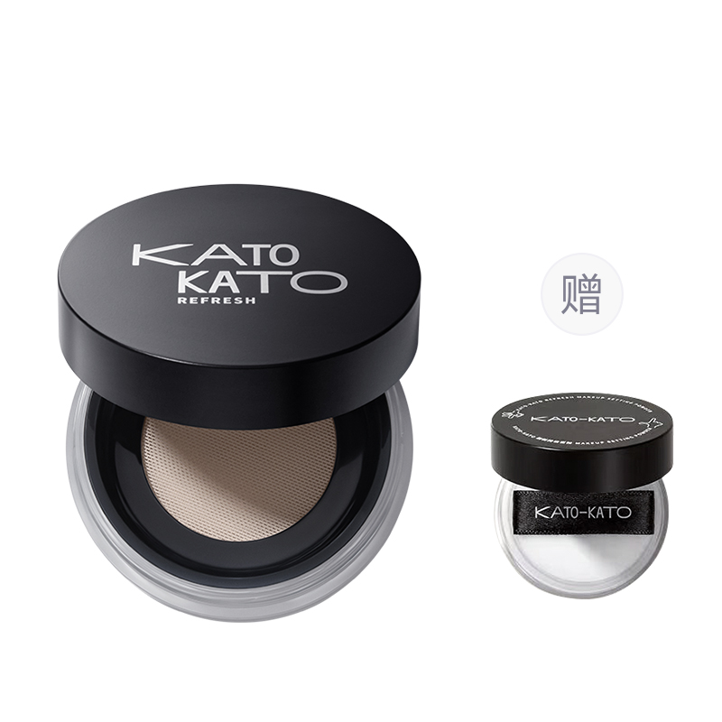 Пудра женская KATO-KATO, (3.0 New Upgraded) 02 Transparent, with 1g Nude Loose Powder Included