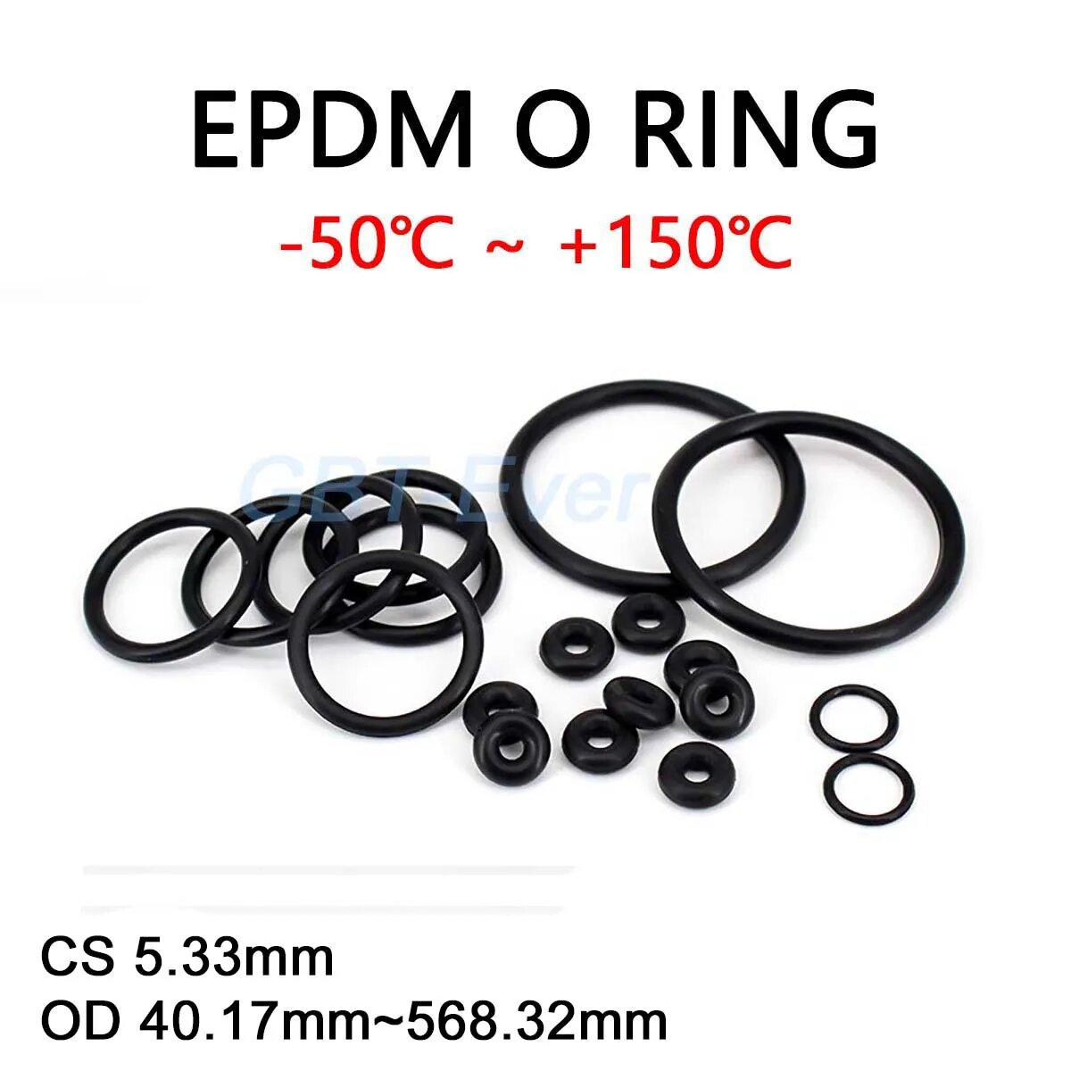 Уплотнительное кольцо EPDM черное, OD 121.15mm (5шт)