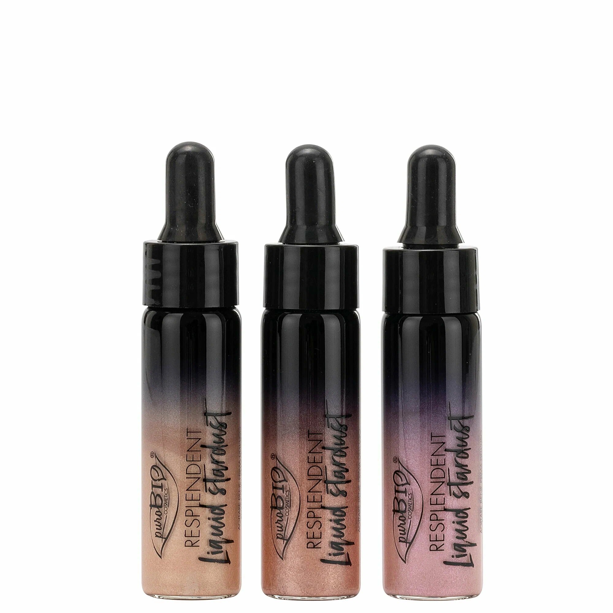Хайлайтер жидкий "Stardust" 01 шампанское, 12 мл, PuroBio Cosmetics (ПуроБио Косметикс)