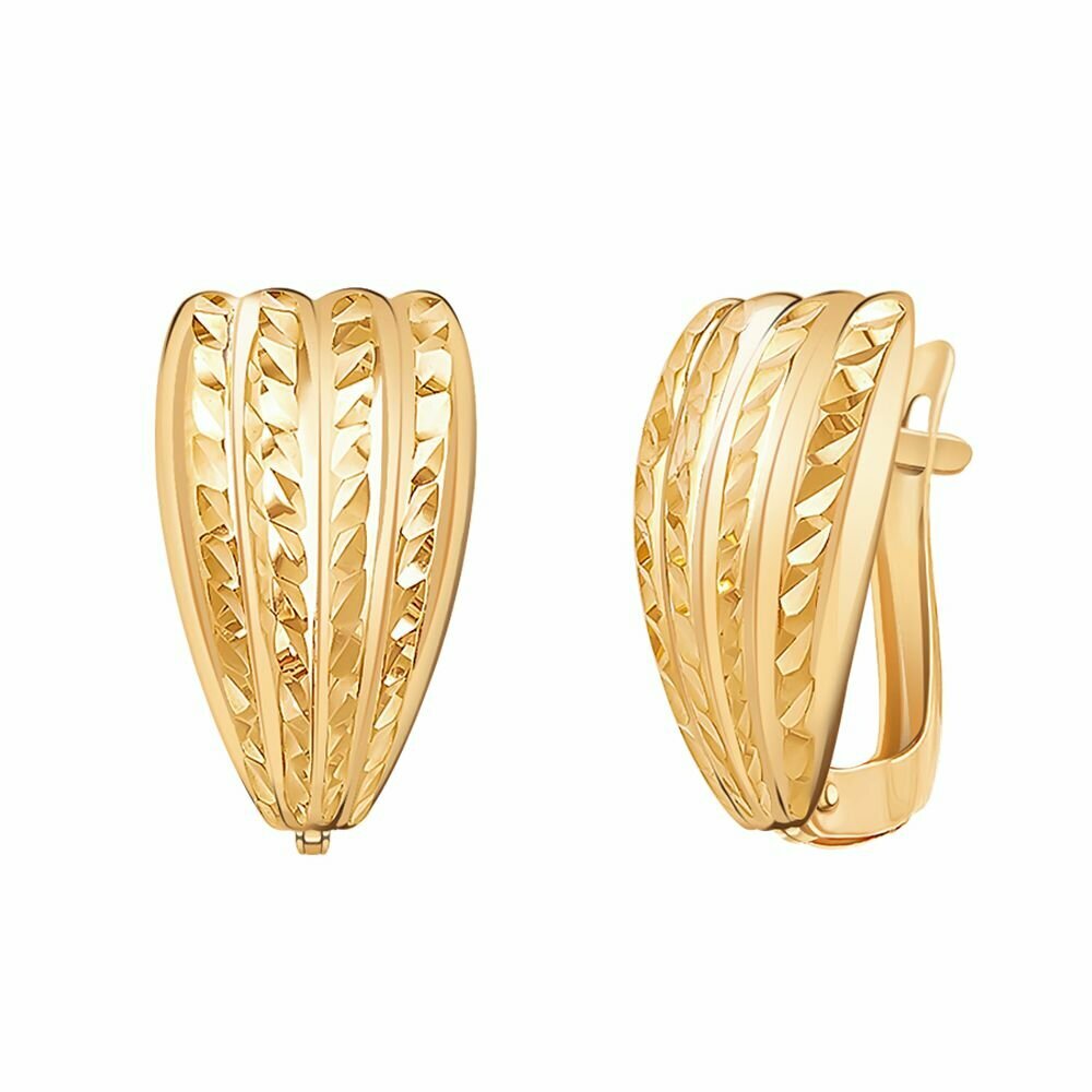 Серьги, золото, 585 проба